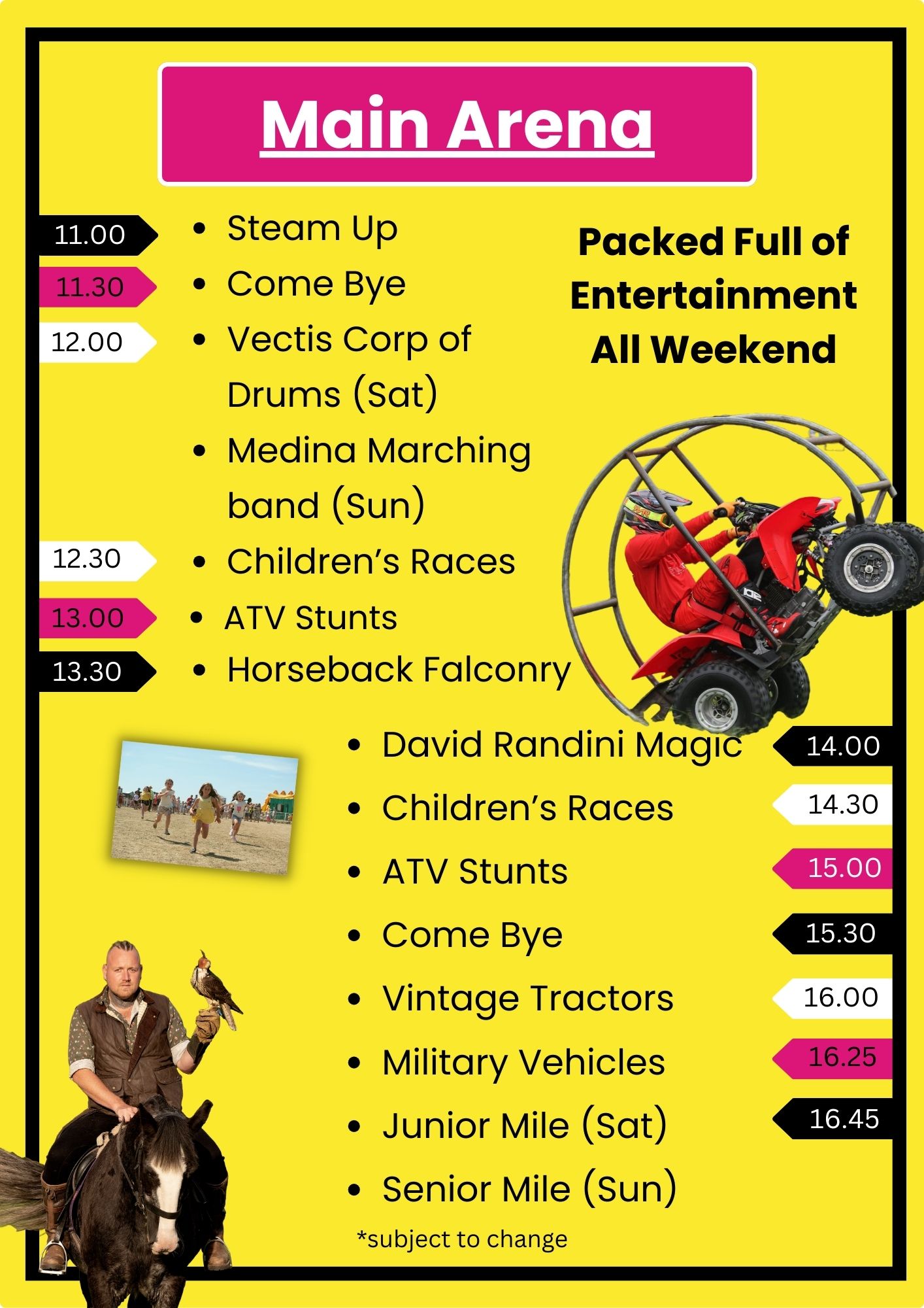 LIVE Schedule - Chale Show